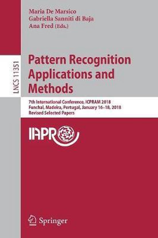 Pattern Recognition Applications and Methods | 9783030054984 | Boeken | bol.com