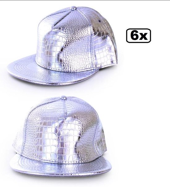 6x Baseball Cap rapper zilver | bol