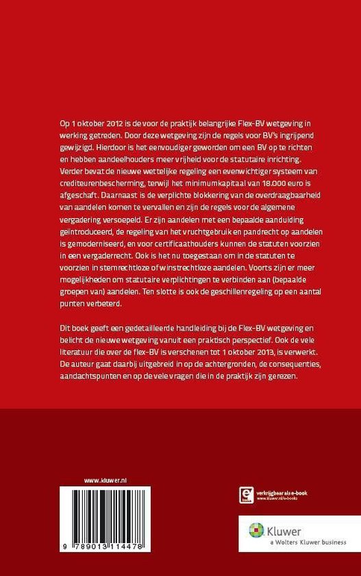 De flex-BV | 9789013114478 | Harold Koster | Boeken | bol.com