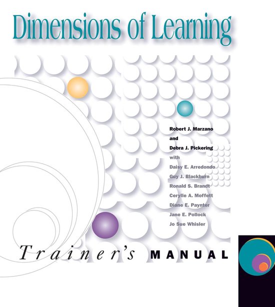 Dimensions of Learning Trainer's Manual, 2nd Ed. (ebook), Marzano ...