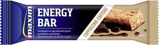 Maxim Energy Bars Cappuccino Caffeine, chocolate semi coated 55 gram ...