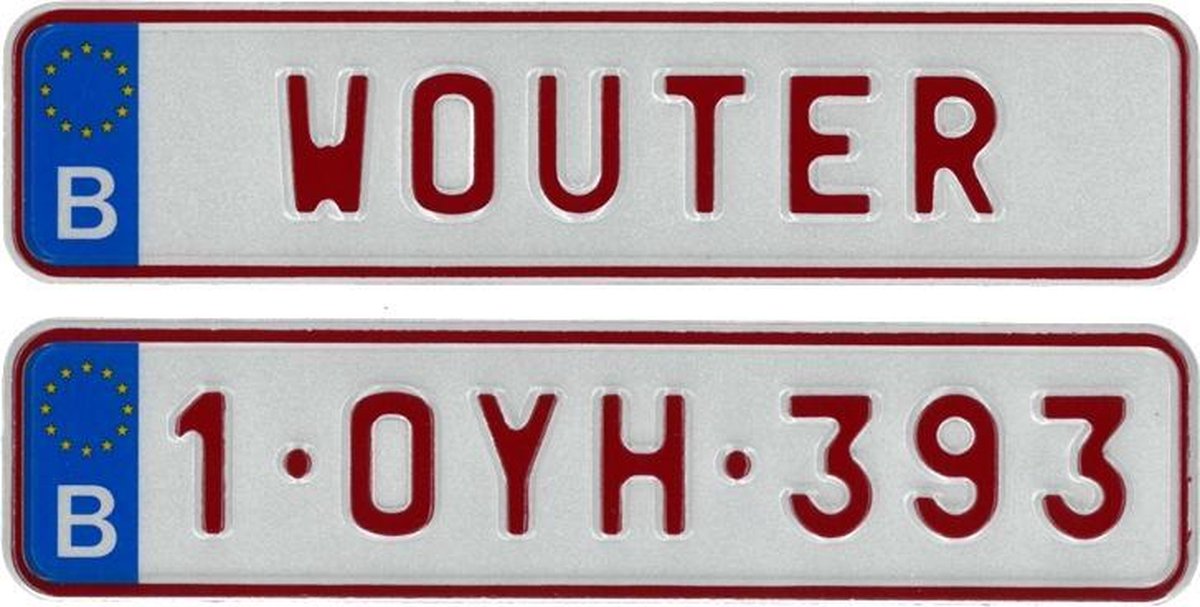 Miniplaatje BE - Funplaatje - Nummerplaat 170 x 40 mm | bol.com