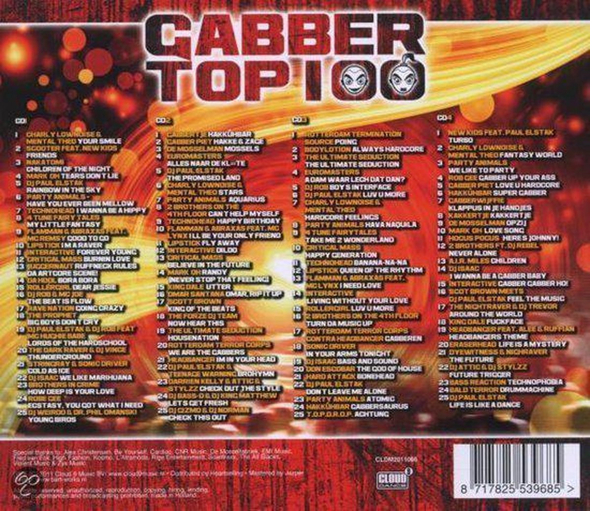 Gabber Top 100, various artists | CD (album) | Muziek | bol.com