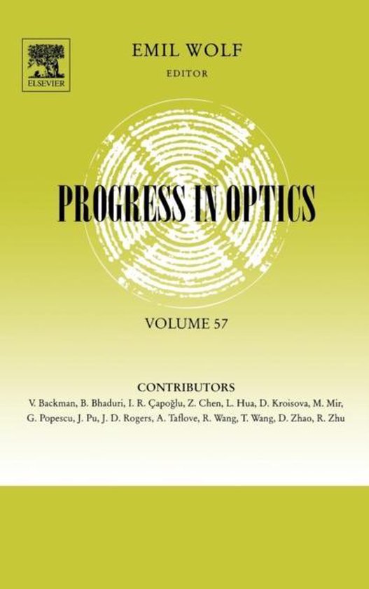 Progress in Optics | 9780444594228 | Emil Wolf | Boeken | bol.com