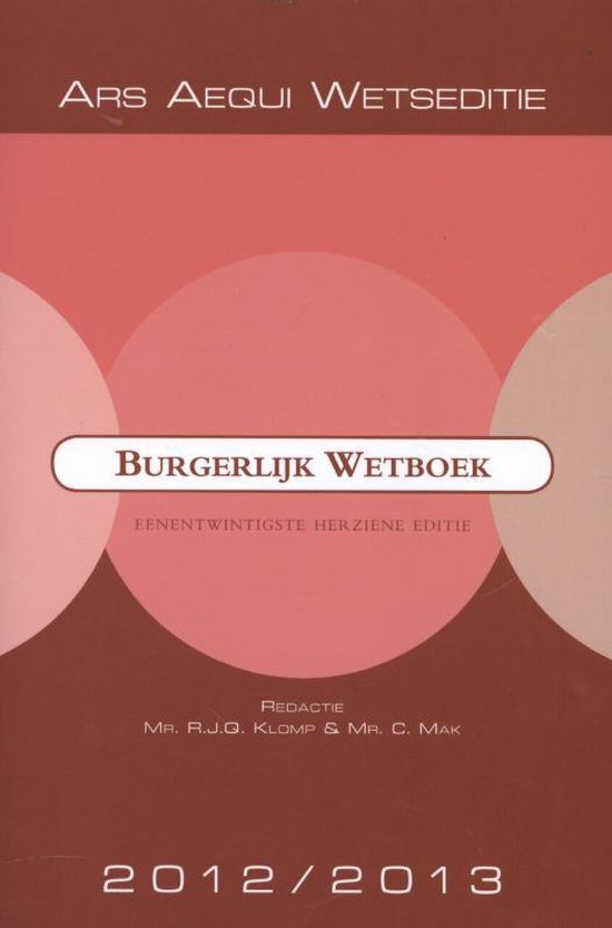 Burgerlijk wetboek / 2012 2013 | 9789069167183 | Boeken | bol.com