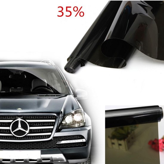 3m x 76cm 35% Car Auto Van Chrome Window Tint Film OneWay Mirror ...