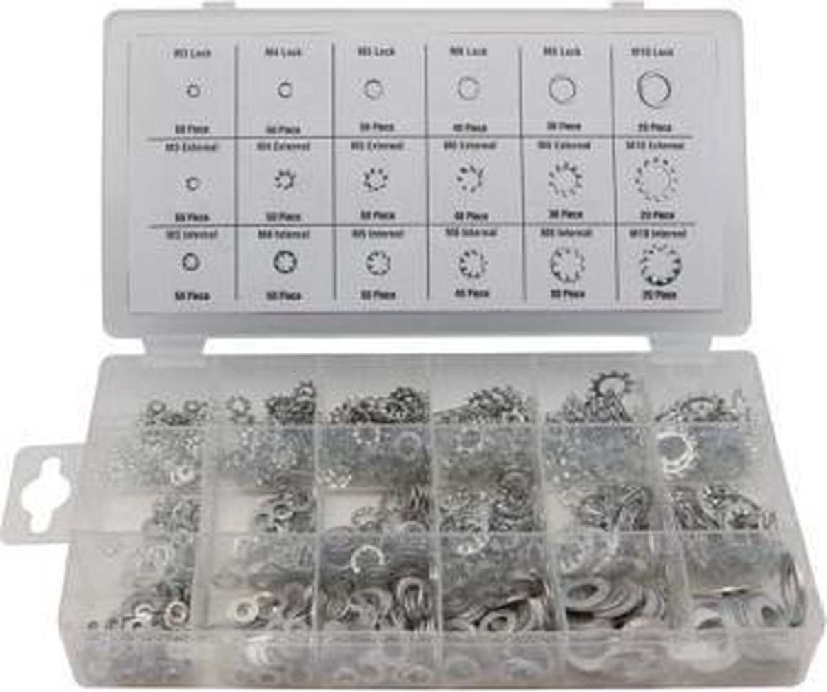 Assortiment sluitringen - 720-delig | bol