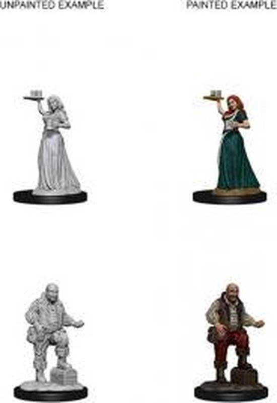 Pathfinder Deep Cuts Unpainted Miniatures - Merchants (Serving Girl ...