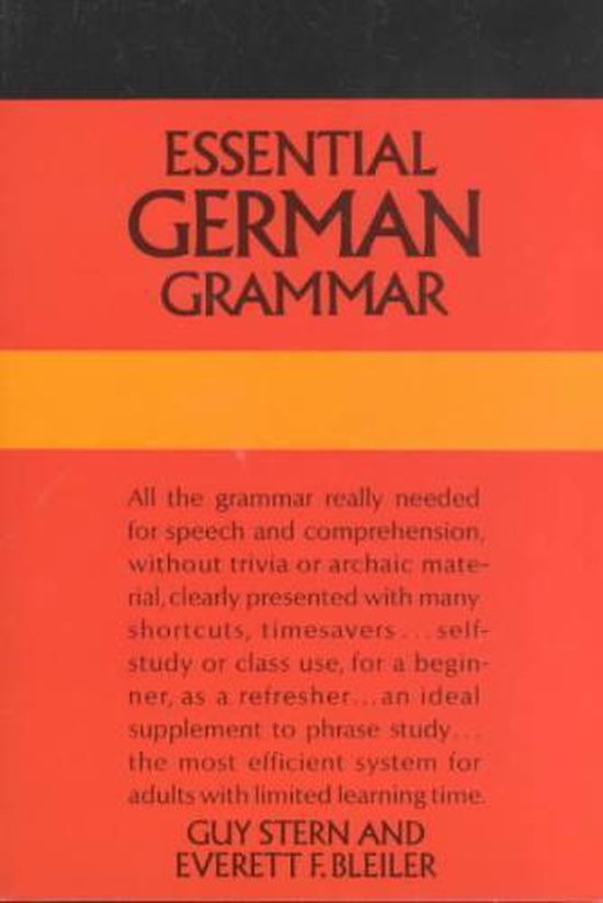 Essential German Grammar | 9780486204222 | Guy Stern | Boeken | bol.com