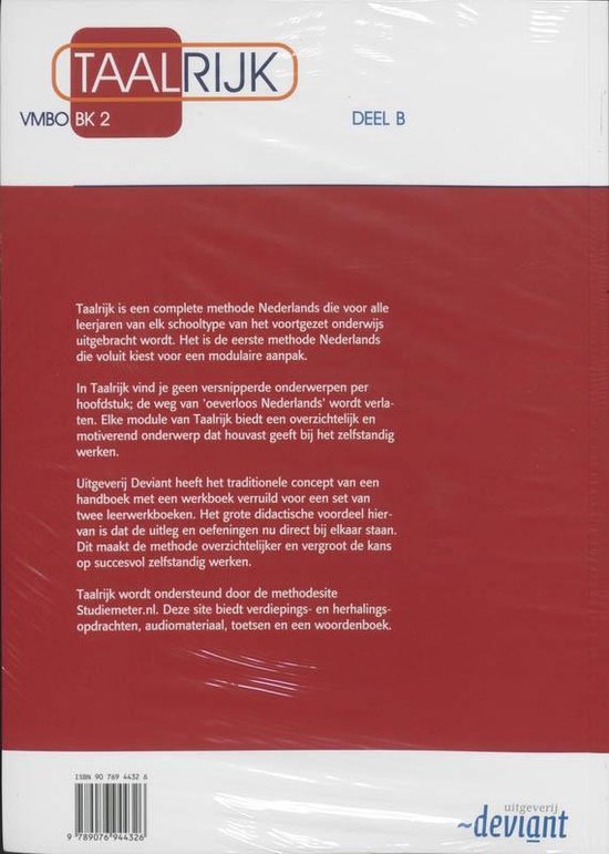 Taalrijk 2 vmbo/bk A+B, H. Kruger | 9789076944326 | Boeken | bol