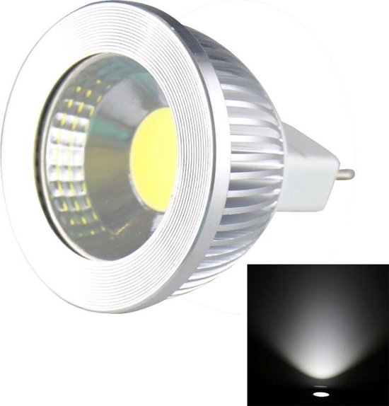 MR16 5W 475LM-Ledlamp Spotlight 1 COB LED wit licht 6000-6500K DC 10 ...