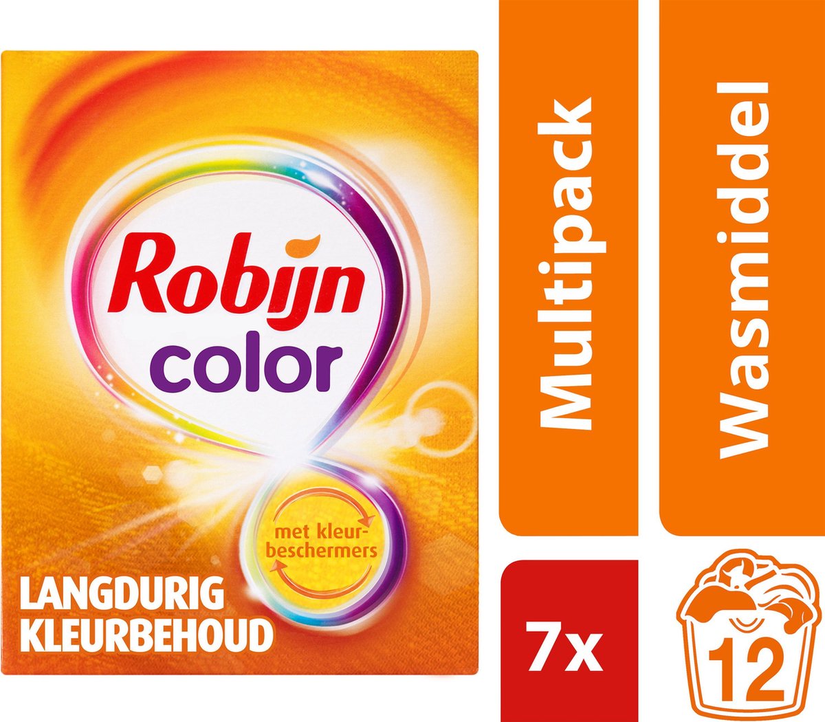 Robijn Waspoeder Color - 7 x 12 wasbeurten - Voordeelverpakking | bol