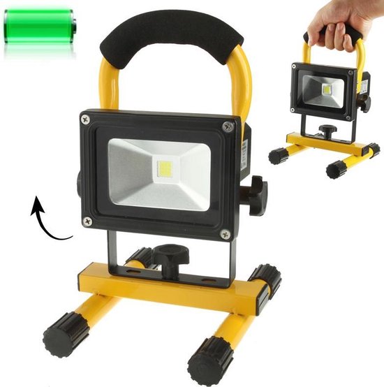 10W draagbare LED-schijnwerper, waterdichte oplaadbare LED-schijnwerper ...