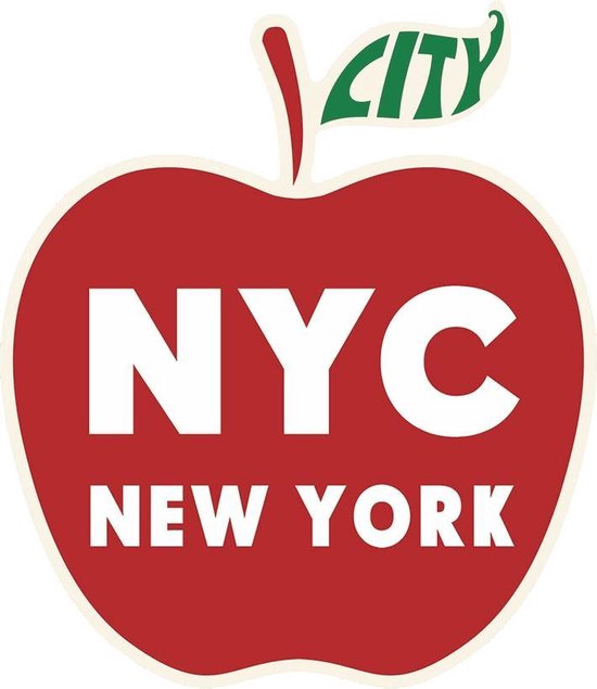 Signs-USA New York Big Apple - Retro Wandbord - Metaal | bol
