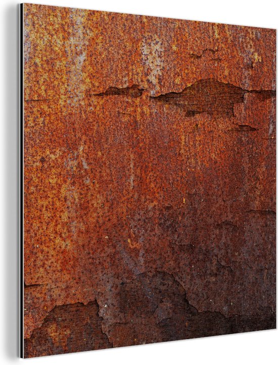 Wanddecoratie Metaal - Aluminium Schilderij Industrieel - Roest ...