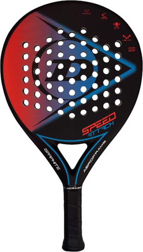 Dunlop Speed Attack - padel racket - zwart - rood - blauw | bol.com