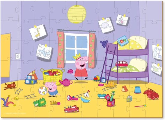 DODO Toys - Peppa Pig Puzzel - 60 stukjes - 23x32 cm - Peppa Pig ...
