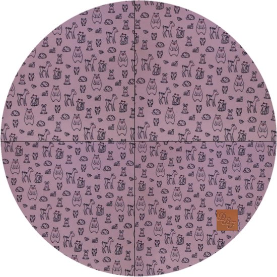 Boxkleed rond diertjes roze | bol.com