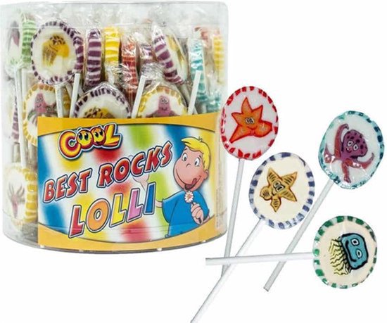 Cool Best Rock Lollies - 100 stuks - Bulk Verpakking - Silo Lollies ...