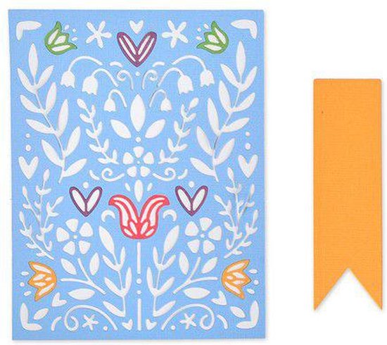 Sizzix Thinlits Die Set - 7PK Folk Art Stenci 663608 | bol.com