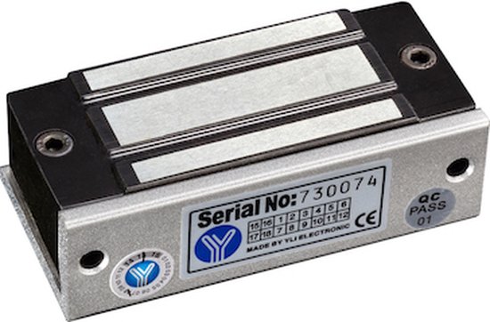 YLI YM-60N-S mini elektromagnetisch slot opbouw kleefmagneet 60KG 12/24VDC fail safe... | bol