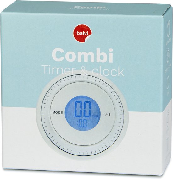 Balvi Timer en Clock Combi Wit 2X AAA | bol