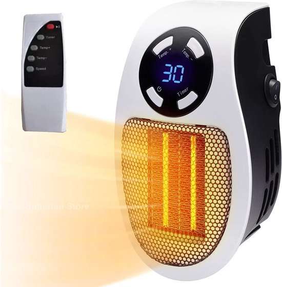 Electric Heater - Draagbare Verwarming - LED Scherm - Afstandsbediening ...