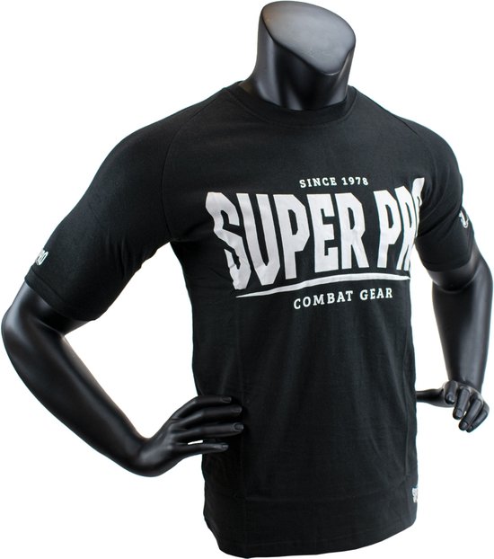 Super Pro T-Shirt S.P. Logo Zwart/Wit Extra Large | bol