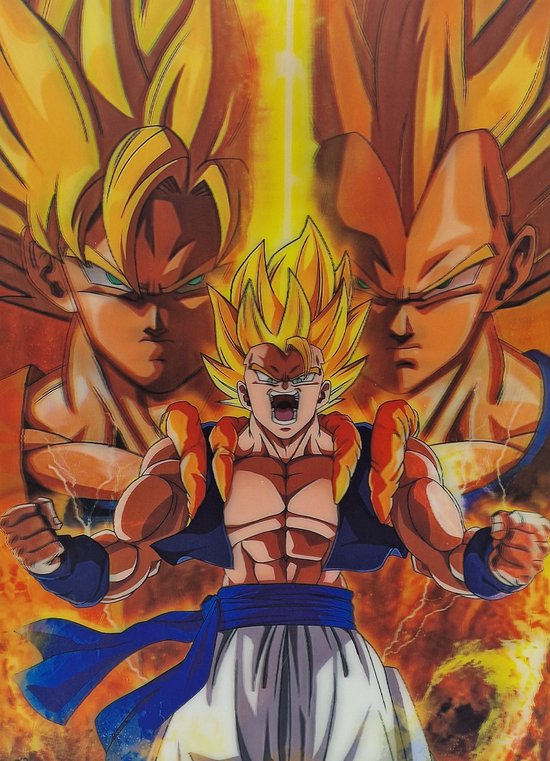 Dragon Ball Z | 3D Poster | Gogeta | Anime | Poster | bol.com
