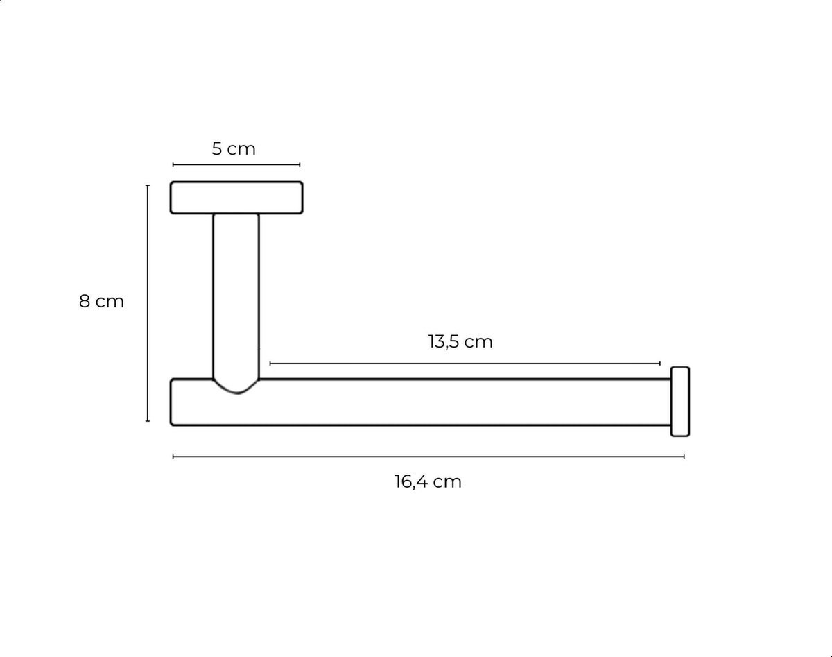 Toiletrolhouder Goud - Wc Rol Houder - Mat - Goud - Design - Modern ...