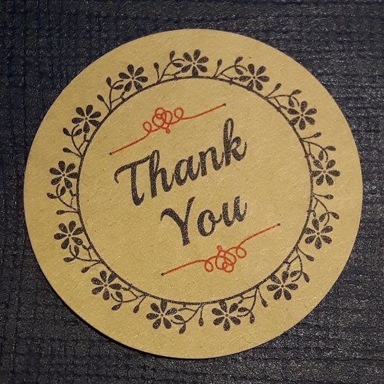 stickers Thank you cadeaustickers sluitzegels - 15 stuks | bol