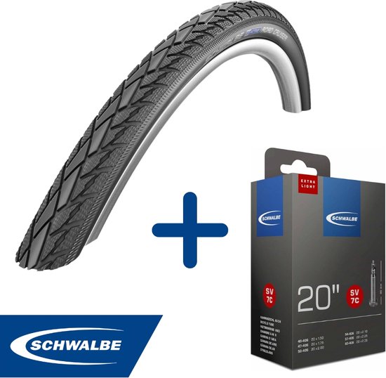 Fietsband - Schwalbe - Buiten- & binnenband - Road Cruiser & SV7C - 20 inch - Extra... | bol