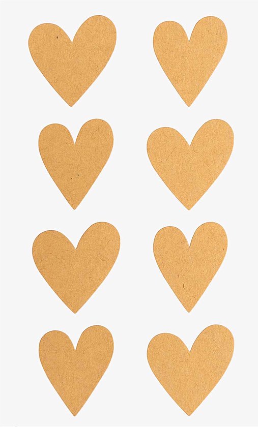 Craft Hartenstickers | 32 Stickers Hartjes | Knutselstickers Harten ...