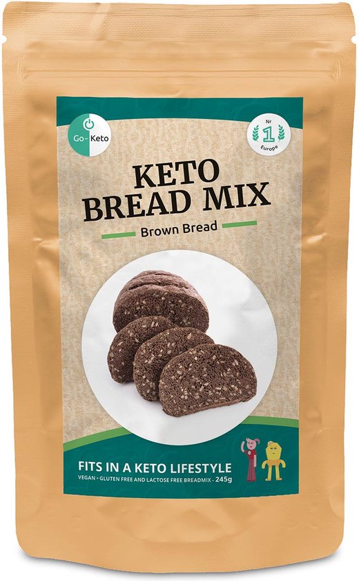Keto Brood-Mix Bruinbrood Go-Keto | bol