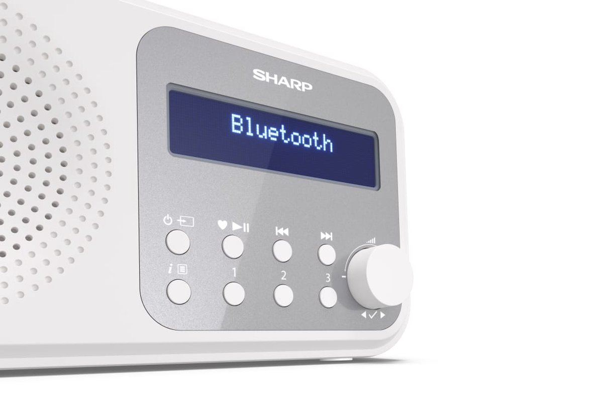 Sharp DR-P420(WH) Portable DAB - FM radio met Bluetooth - wit | bol
