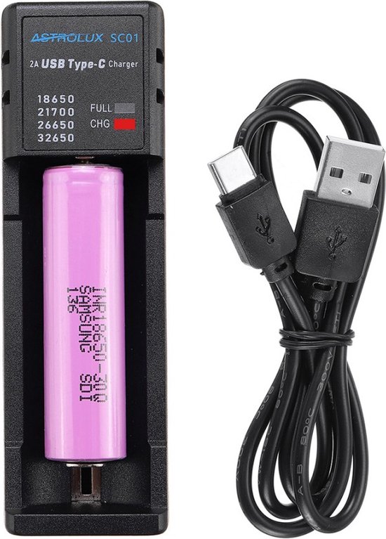 Type-C snelladende USB-batterijlader | bol.com