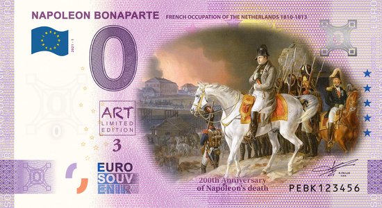 0 Euro biljet 2021 - Napoleon Bonaparte KLEUR | bol