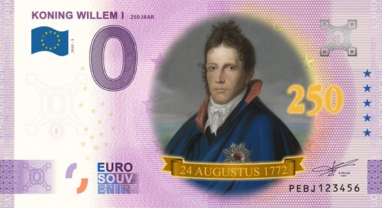 0 Euro biljet 2022 - 250 jaar Koning Willem I KLEUR | bol