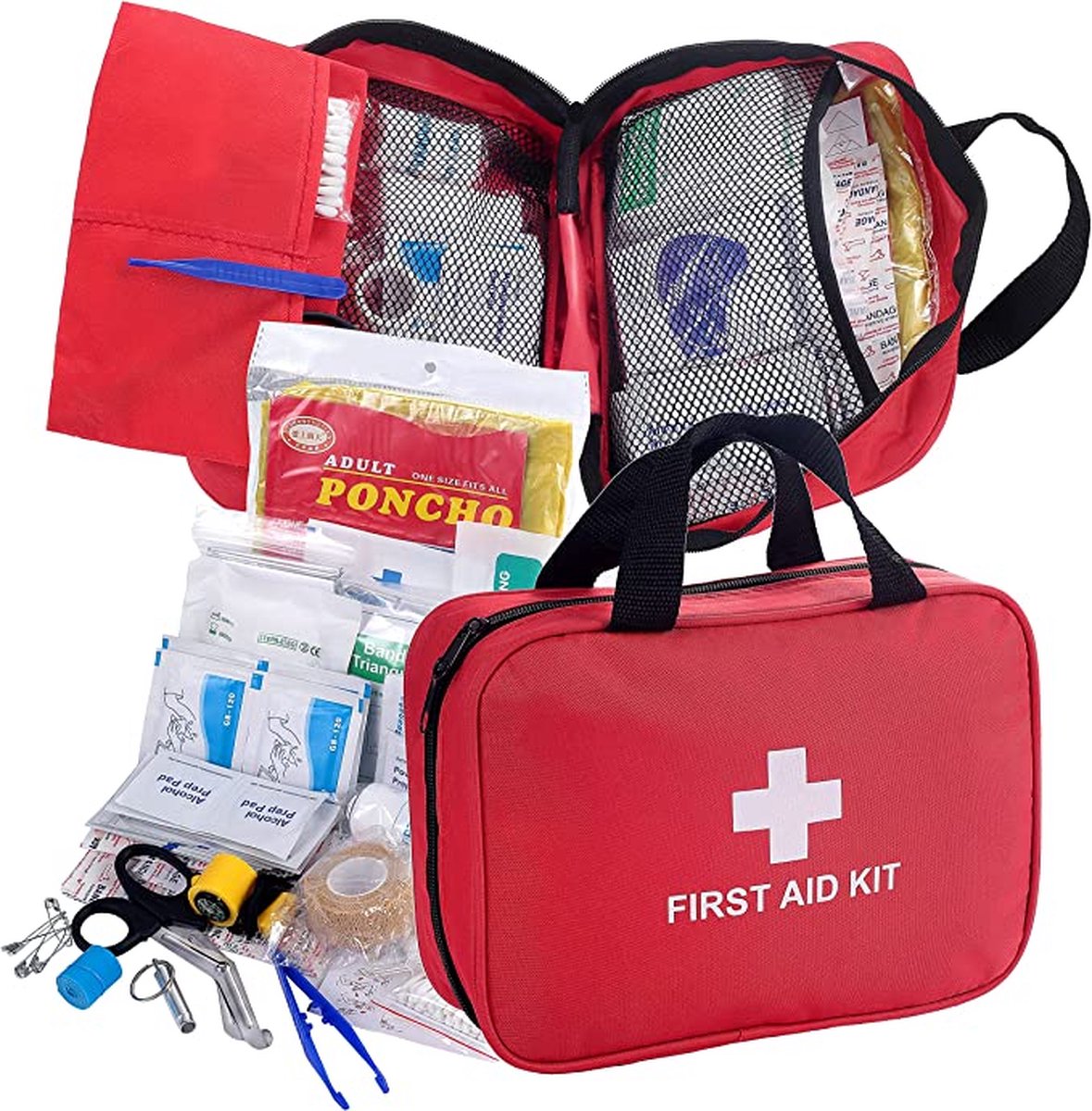 Nr1 ® First Aid Kit 180 delig - EHBO-set - Verbanddoos -Hoogwaardige EHBO-tas met 180... | bol.com