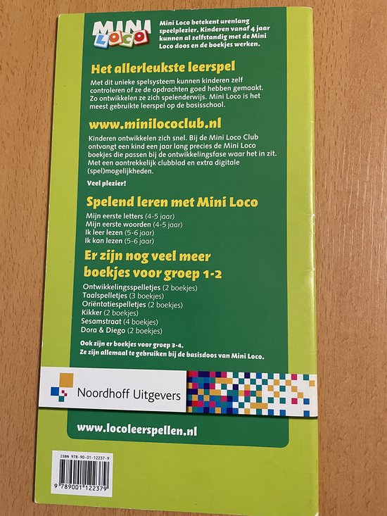 Noordhoff Uitgeverij Mini Loco - Taalspelletjes met letters voor 5-6 ...