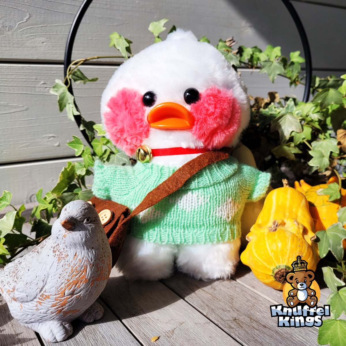 Paper Duck Knuffel - Lalafanfan Knuffel - Wit - 25cm | bol.com