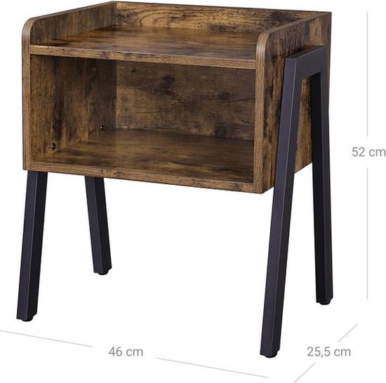 Table basse - table d'appoint - grand compartiment | bol.com