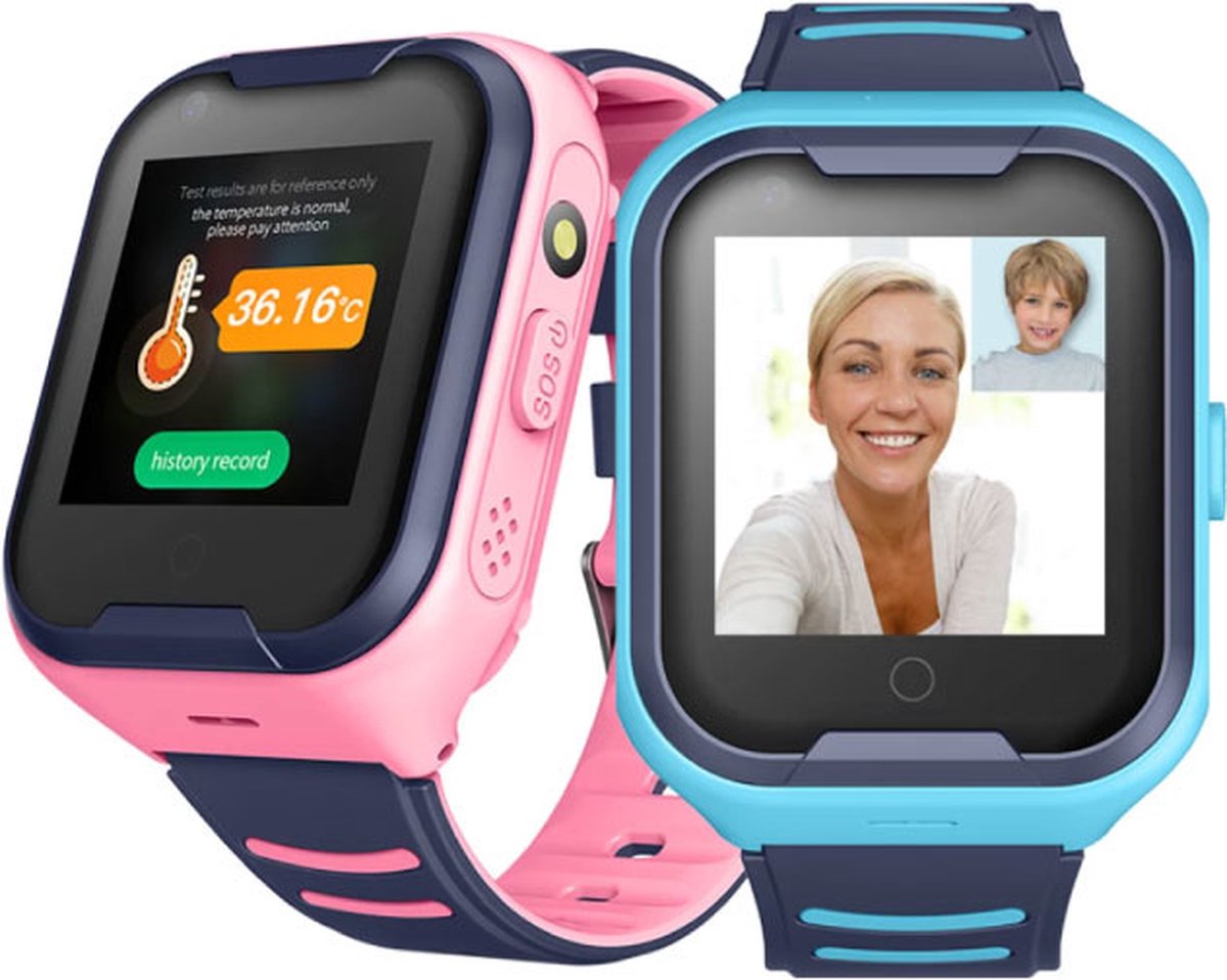 Smartwatch voor Kinderen - Kinder Horloge - A36 - Roze - GPS Tracker ...