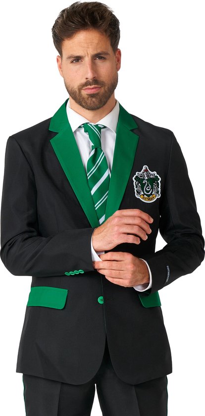 Suitmeister Zwadderich Kostuum - Mannen Pak - Zwart & Groen - Halloween ...