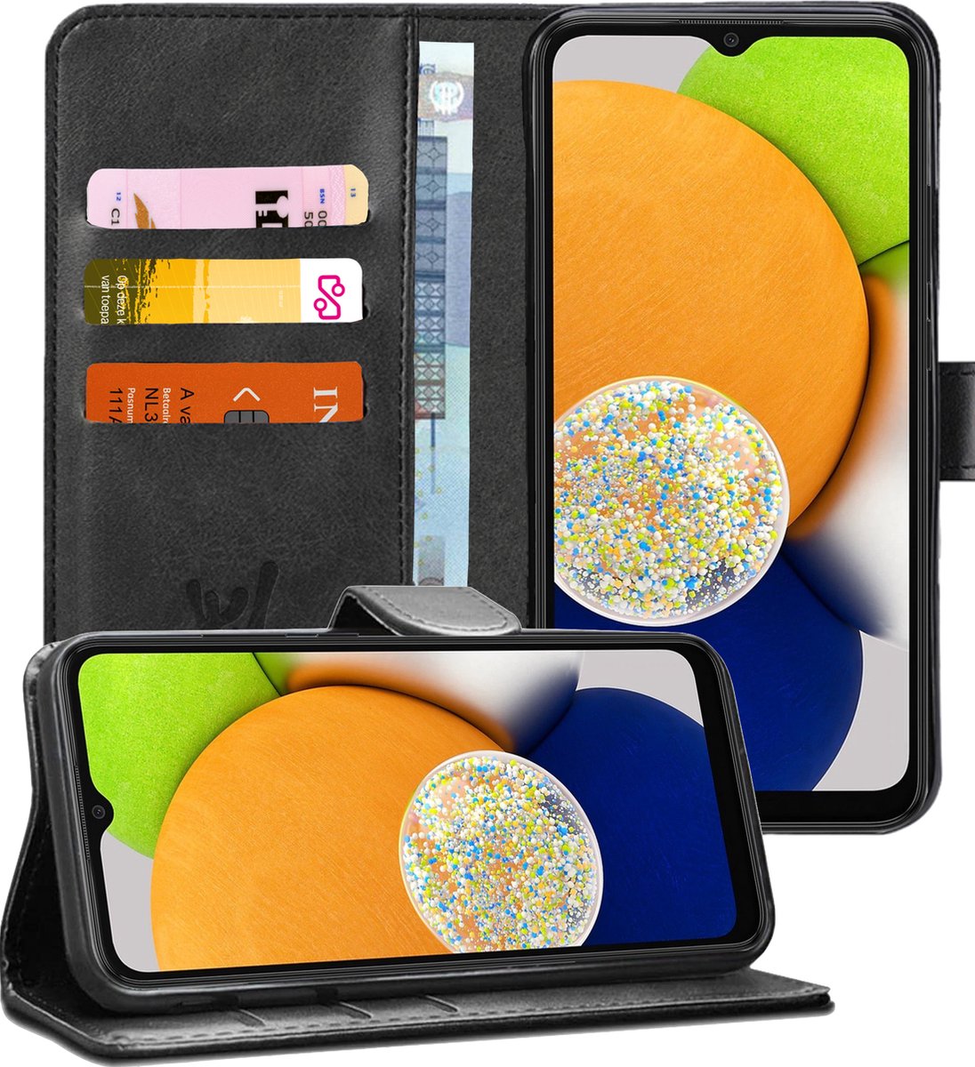 Samsung A03 Hoesje - Book Case Leer Wallet Cover Portemonnee ...