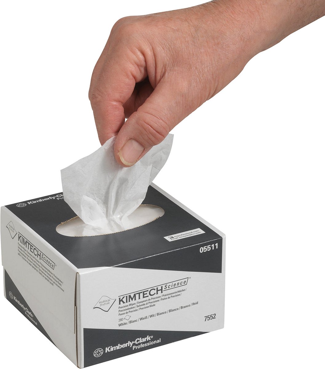 Kimberly-Clark Professional - Kimtech Science - Precisiedoeken - 280 doekjes - Wit - 7552 | bol