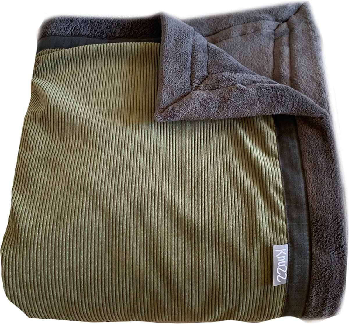 Handgemaakte woondeken of plaid groene rib 200 x 145 cm | bol.com