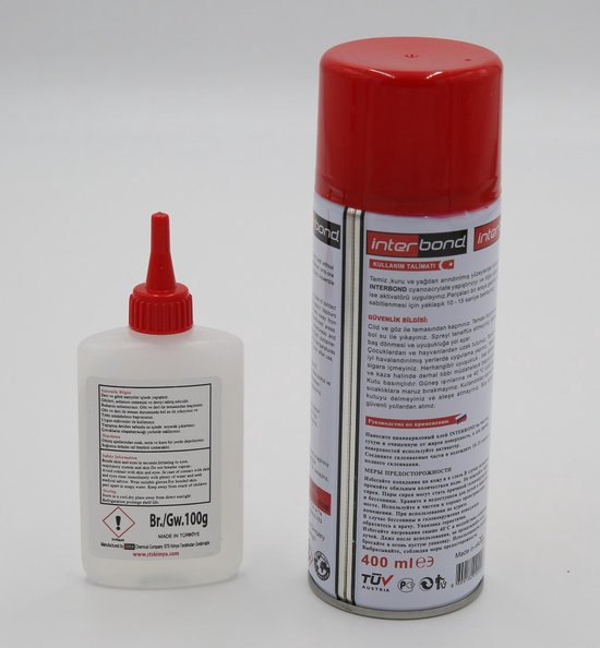 Akfix Interbond Super Glue Extra Strong - Super Glue with Activator CA ...