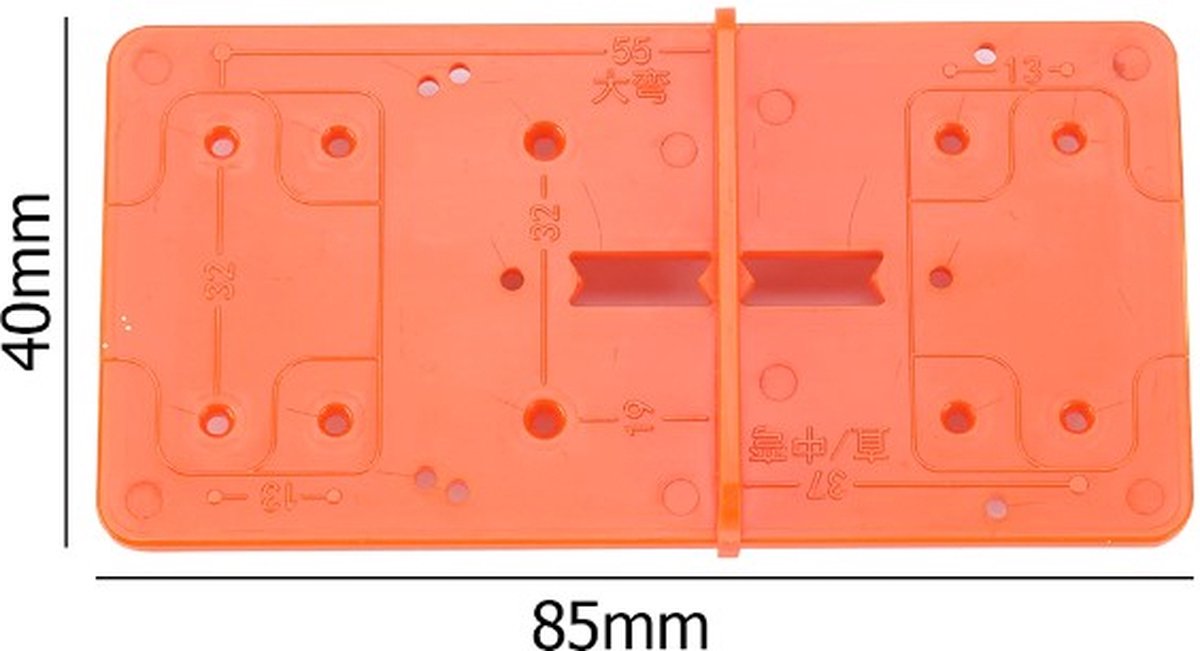 Boormal voor potscharnier Ø 35 met meerdere boorgaten | bol