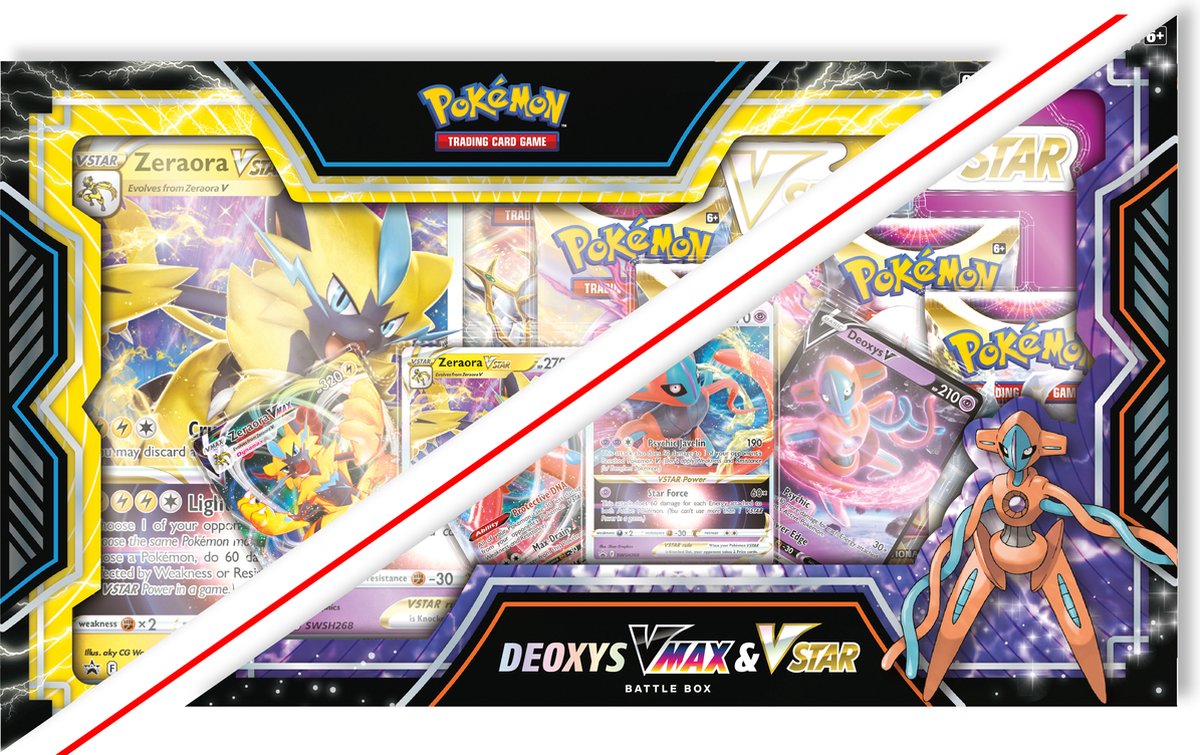 Pokémon Deoxys/Zeraora Vstar-Vmax Battle Box - Pokémon Kaarten | Games ...